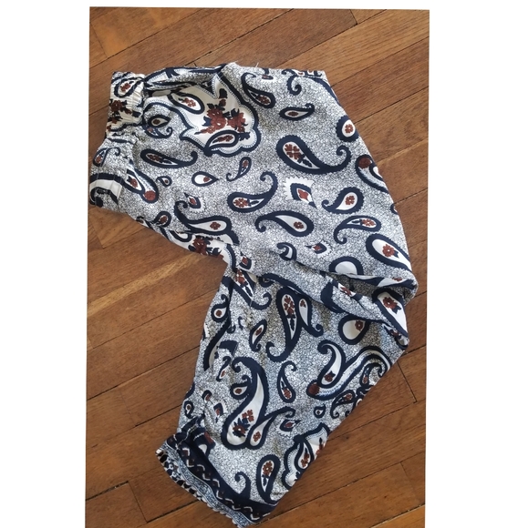 Pants & Jumpsuits | Boho Paisley Capri Pants | Poshmark